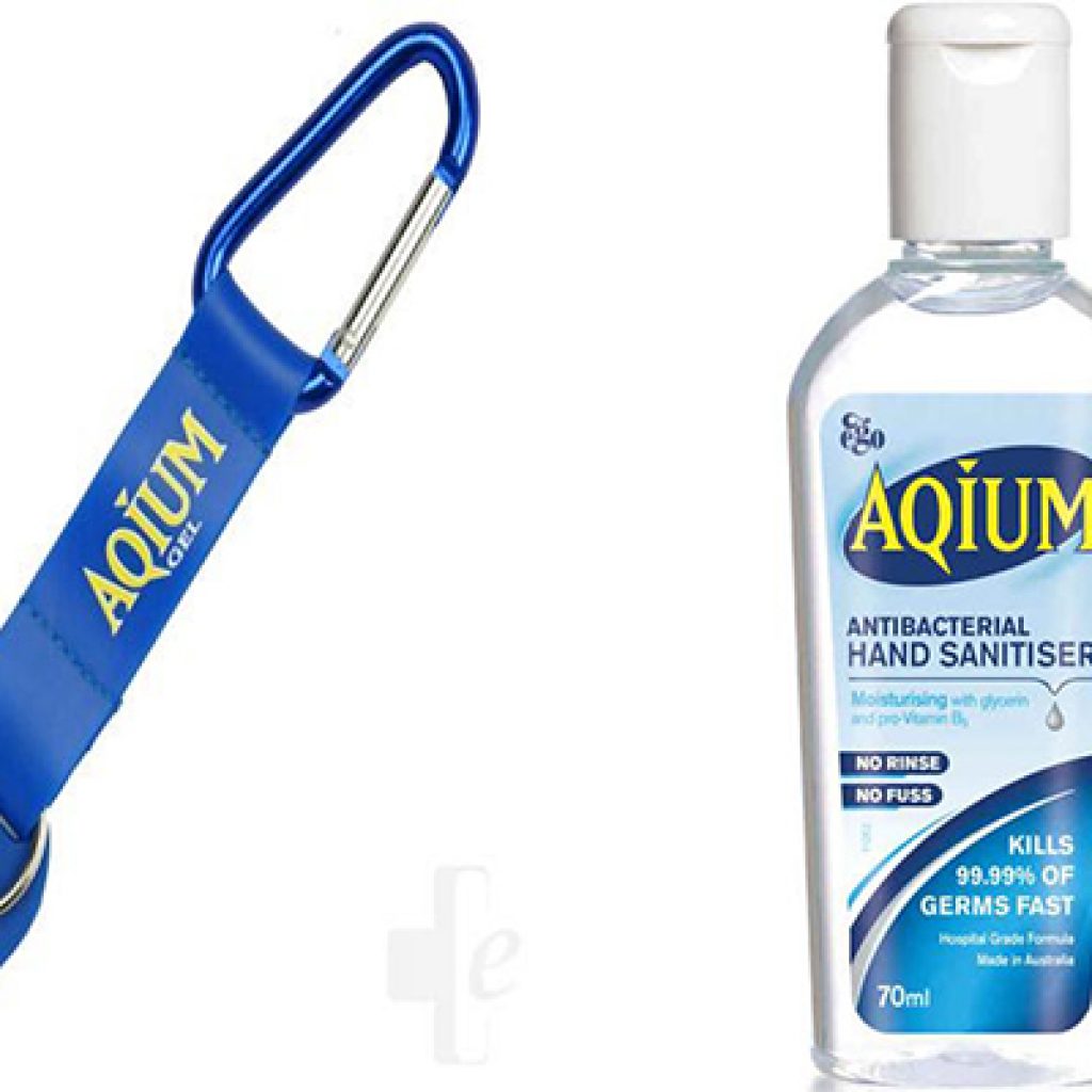 Aquim Hand Sanitiser and belt clip - Escape Trekking Adventures